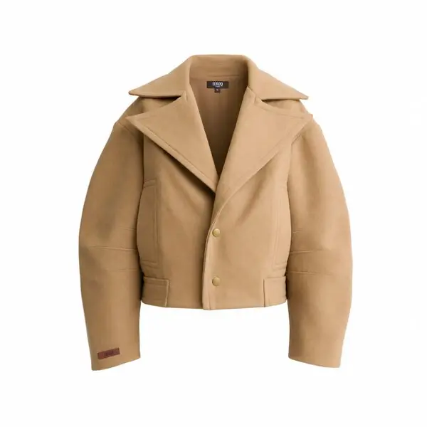 LUROQ LONDON Neutrals Tailored Short Coat