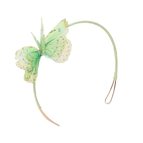Oana Savu Butterfly Headband Mint Hairband Hair Accessory - Green