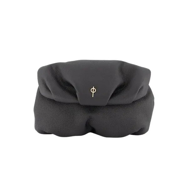 OTRERA Leda Leather Clutch - Black