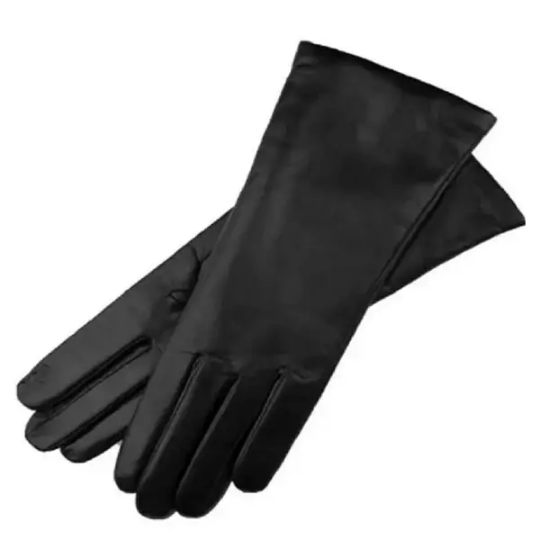 1861 GLOVE MANUFACTORY Barlette Nappa Touch Leather Gloves - Black