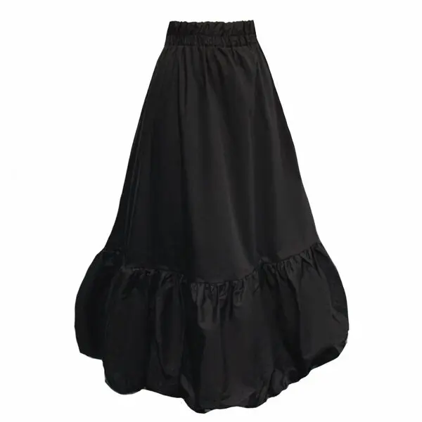 FROCK TALES Calvatia Puffball Midi Skirt - Black