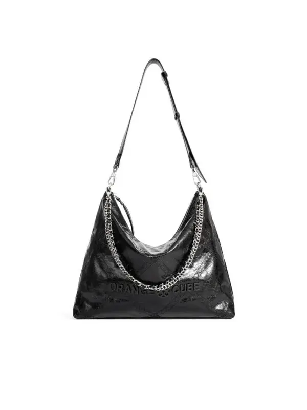 ORANGE CUBE Metropolitan Crossbody Bag - Black