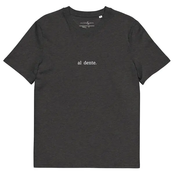 ANCHOR & CREW 11 Life, Al Dente Editions" Organic Cotton T-shirt - Black