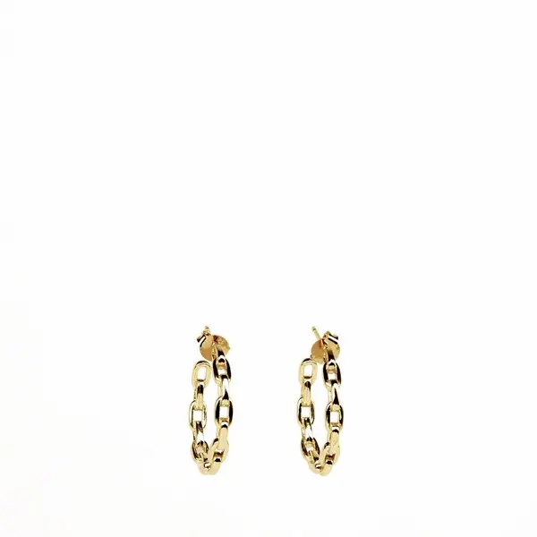 ADDICTED2 Concordia Stud Chain Plated Earrings