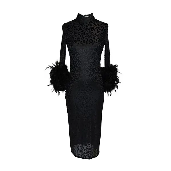 JENNAFER GRACE Julianne Dress In Of The Night - Black
