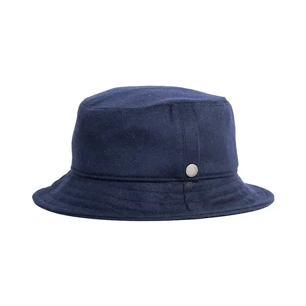 DORIA 1905 Cashmere And Wool Blend Bucket Hat - Blue