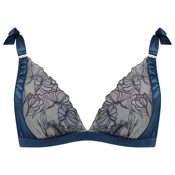 VOLLERS THE CORSET COMPANY LIMITED Aria Soft Cup Bra - Blue