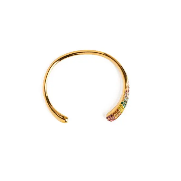 SUPERDIVAJEWELLERY Jenna Multicoloured Bangle - Gold