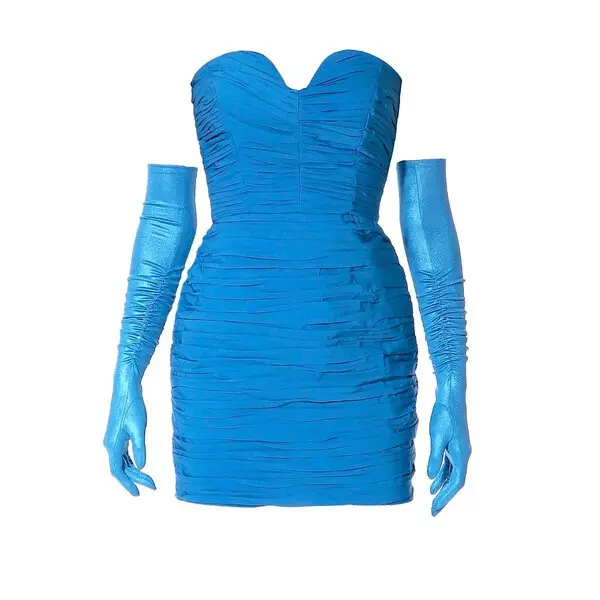 AGGI BY HALEWSKI Diva Dress - Blue