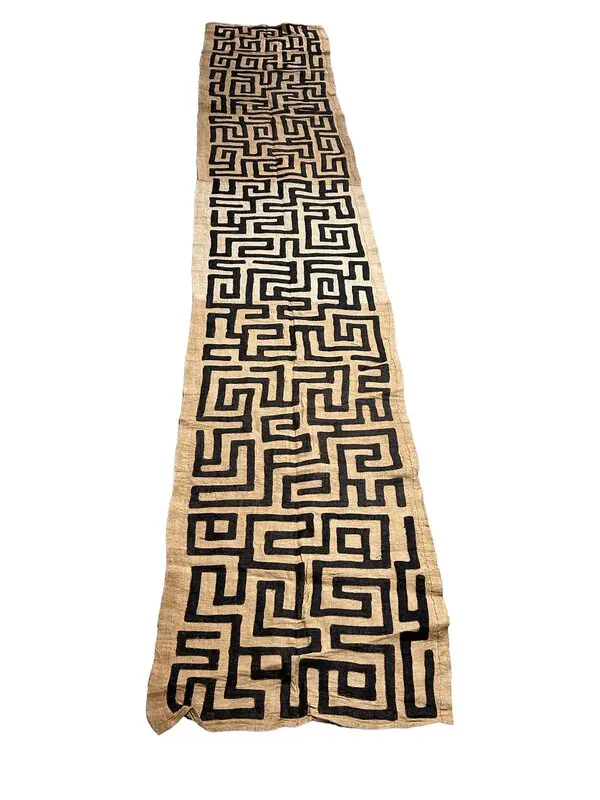 Botanical Boys Neutrals / Vintage Kuba Cloth Eighty Seven One - Brown