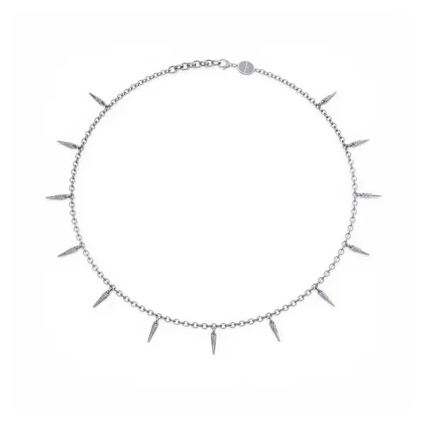 LINDA FIORE Horn Necklace Sterling - Silver