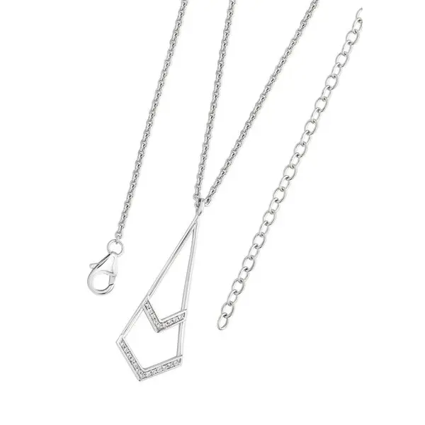 LUCY QUARTERMAINE Solid Sterling Tie Pendant - Silver