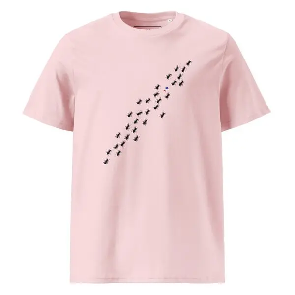 ANCHOR & CREW Cotton Ants Where's William Going? Organic Cotton T-shirt - Pink