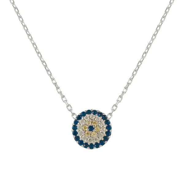 LATELITA Evil Eye Necklace - Silver