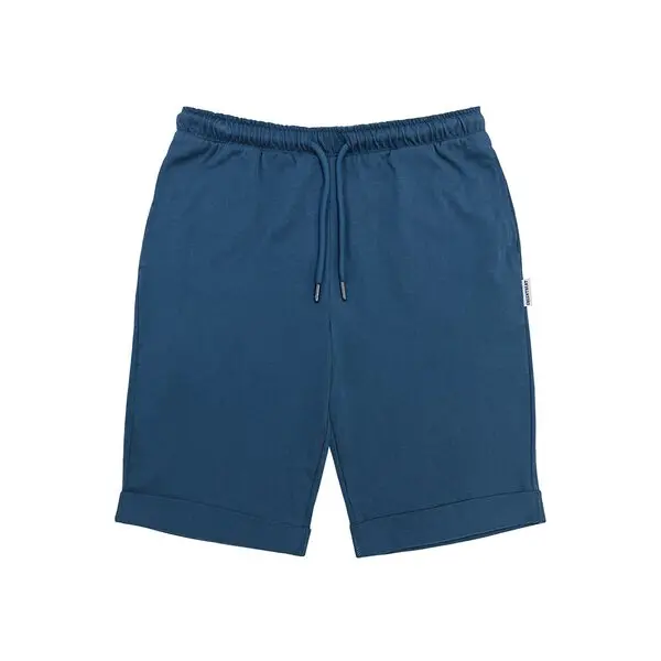 GREENTREAT Navy Turn-up Lounge Short - Blue