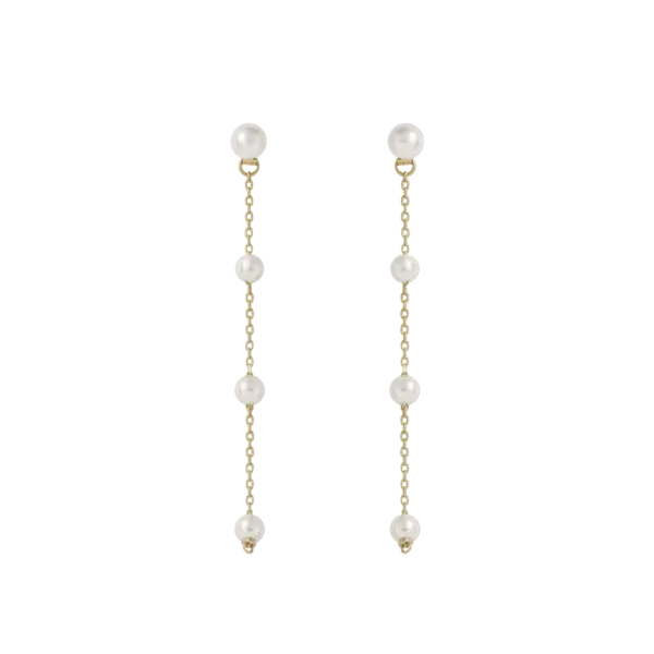 LISA&CO. Silver Earrings Pearl Drip Drop