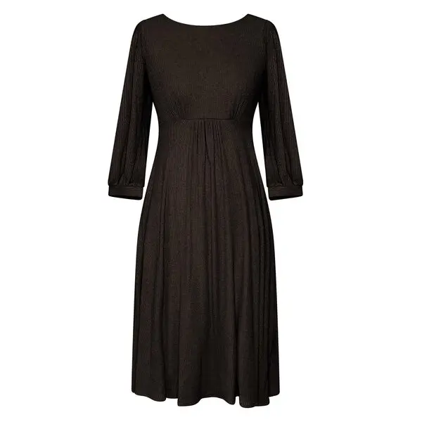 ALIE STREET LONDON Kimberley Knitted Midi Dress In Sparkle - Black