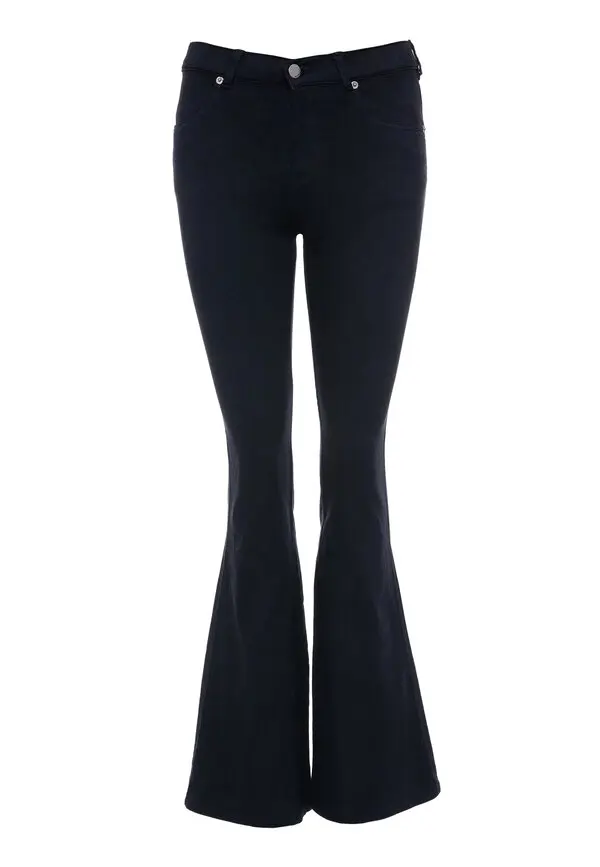 DR. DENIM Macy Mid Flare - Black