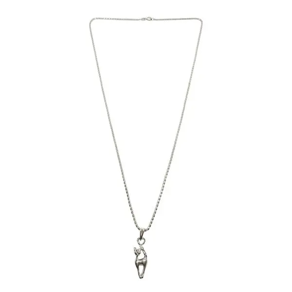 TG-JEWELLERY BY TAMARA GERVASIO Sterling Cat Pendant Necklace – Handmade Lost Wax Cast Pendant - Silver