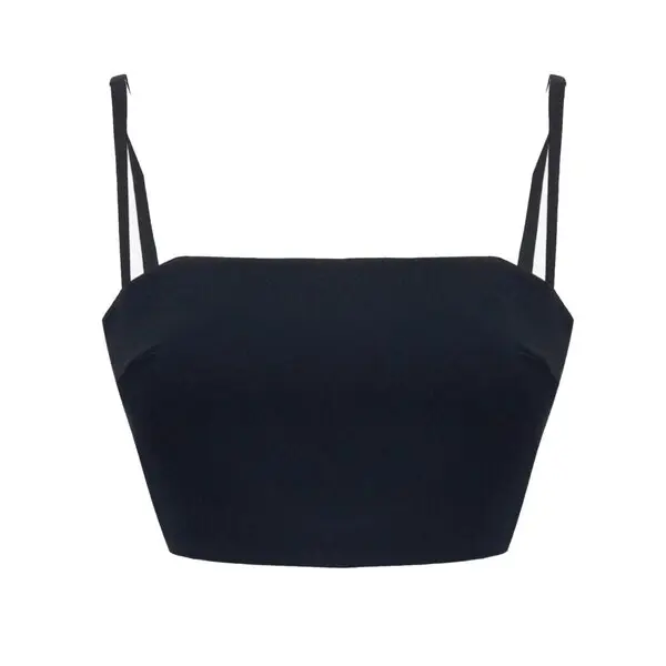 ARIANA BESTEPE Caia Crop Top - Black