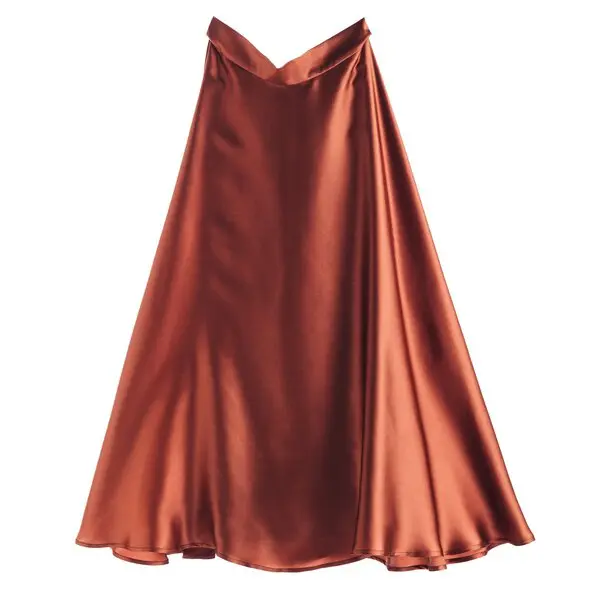 Mionè Fluttering Silk Midi Skirt