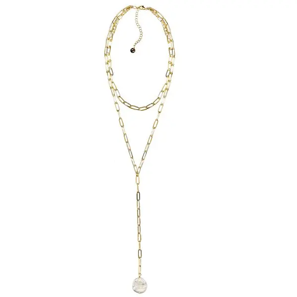 ADRIANA PAPPAS DESIGNS Luxe Layered Lariat - Yellow
