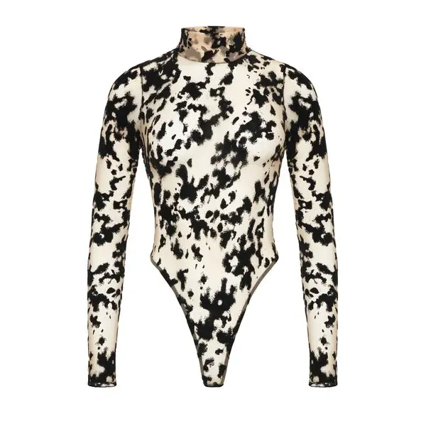 PERILLA Harlow Long Bodysuit Nude - Brown