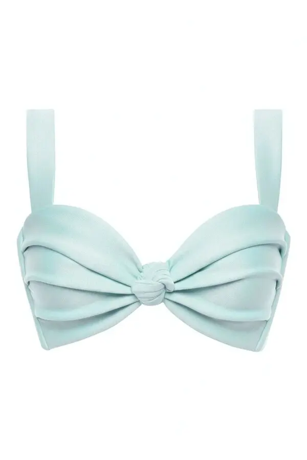 MONTCE Seafoam Silkie Hayden Bikini Top - Blue