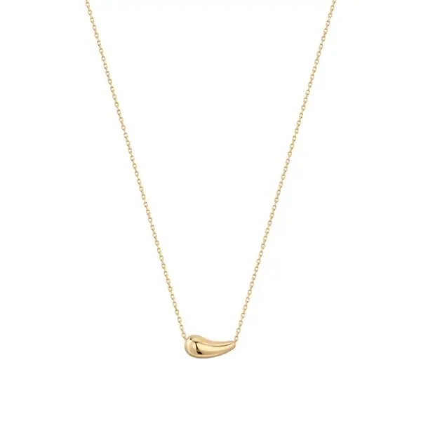 VANCHI Mabel Sculptural Droplet Pendant Necklace - Gold