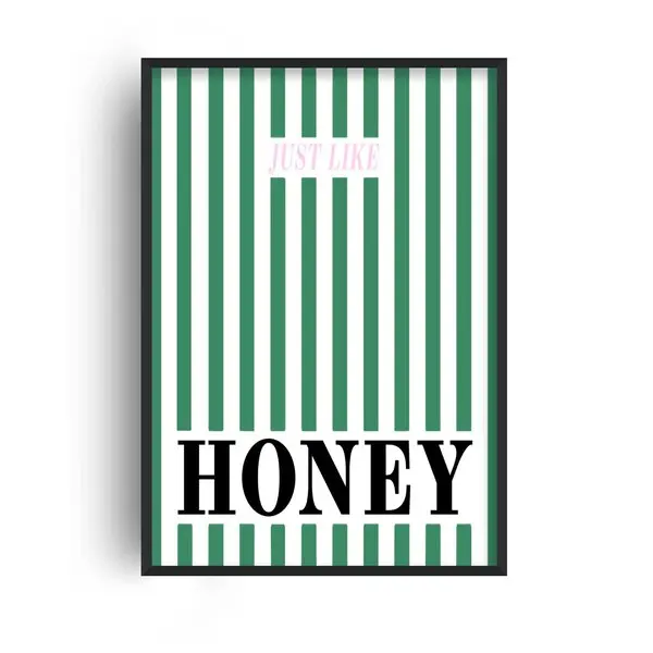 FANCLUB Just Like Honey Retro Music Giclée Art Print - Green