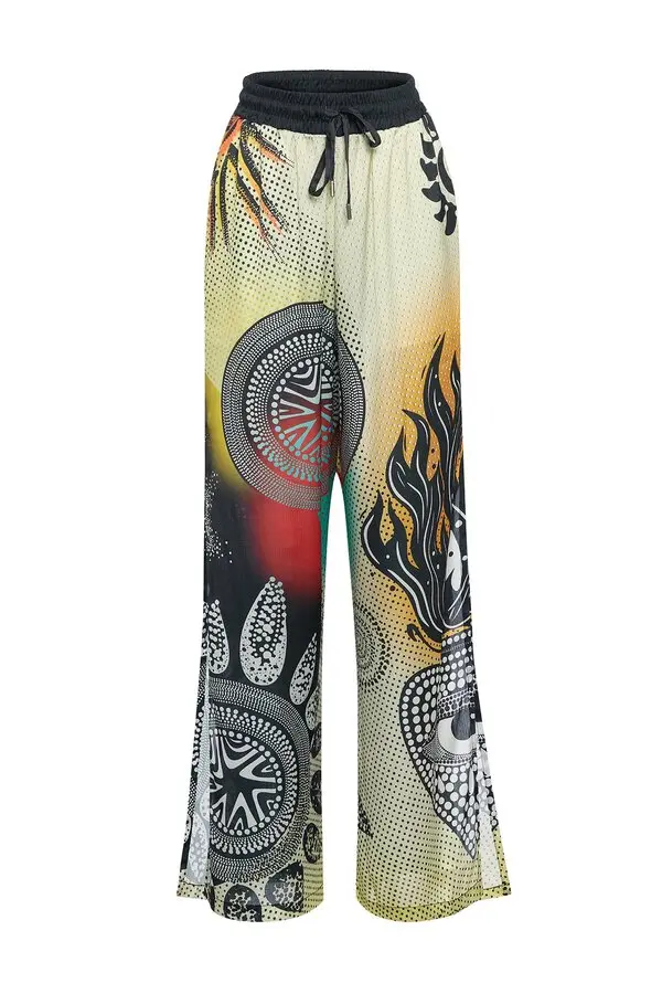 JE TE VEUX Lucid Pant- Multicolor - Black