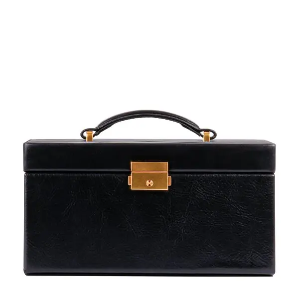 TIME RESISTANCE Leather Jewelry Box Beloved - Black