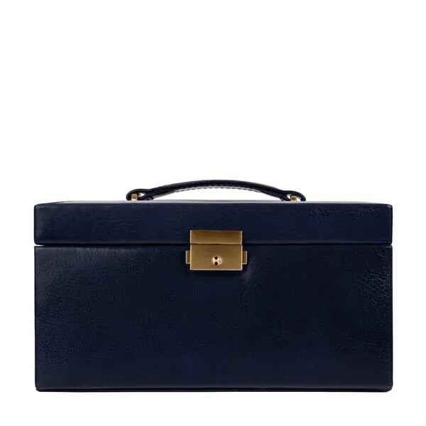 TIME RESISTANCE Leather Jewelry Box Beloved - Blue
