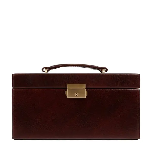 TIME RESISTANCE Leather Jewelry Box Beloved - Brown