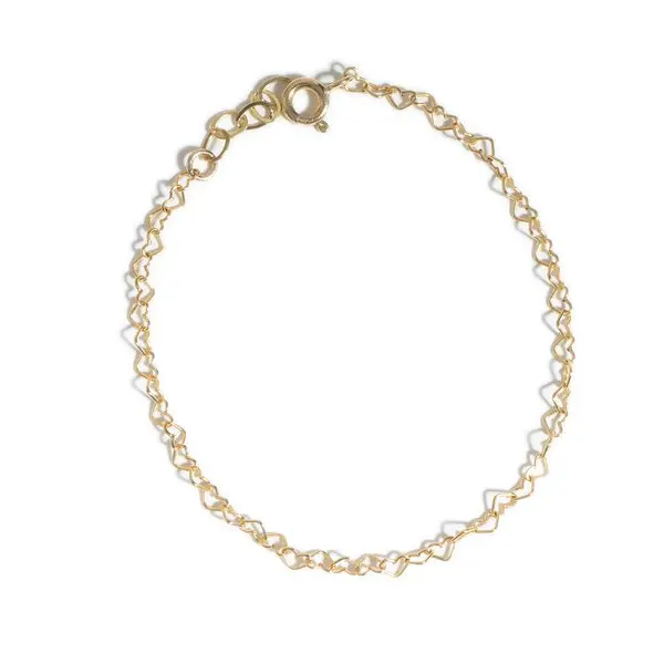 KATE KOEL Heart Chain Bracelet - Gold