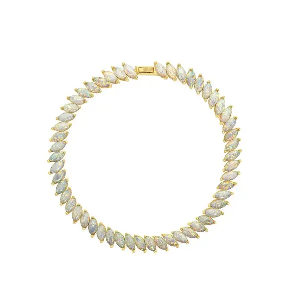 LA KAISER Opal Fiare Tennis Bracelet - Gold
