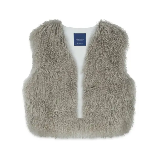 AMANDA THOMPSON COUTURE Colette Gilet / Stone - Grey
