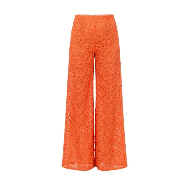 AGGI BY HALEWSKI Jenny Sun Lace Trousers - Orange