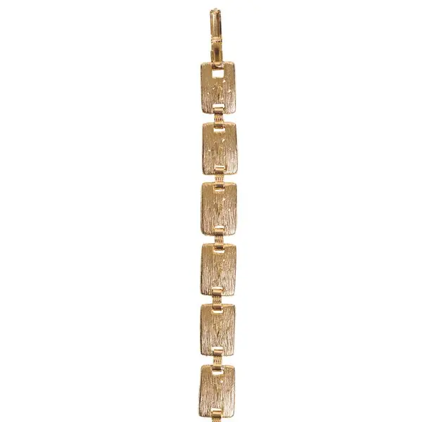 CARAMEL VINTAGE JEWELLERY Textured Panel Bracelet - Gold