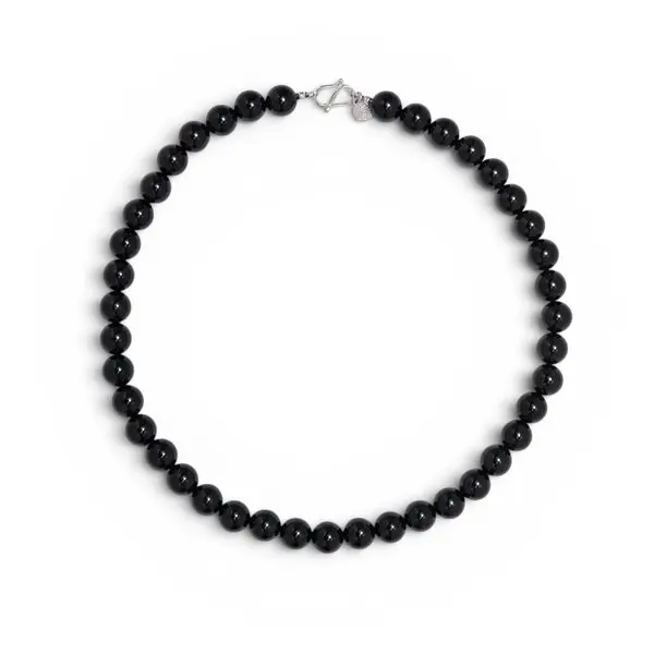 MISS CECILIA Agate Necklace - Black