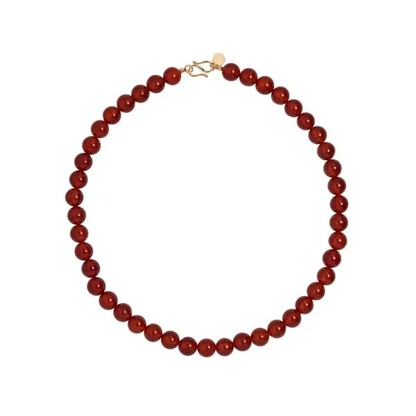 MISS CECILIA Agate Necklace - Red