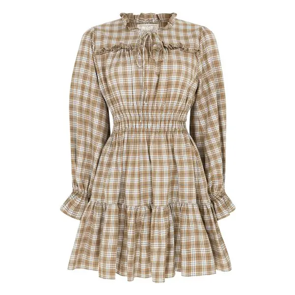 LISA THE LABEL Short Angel Dress - Brown