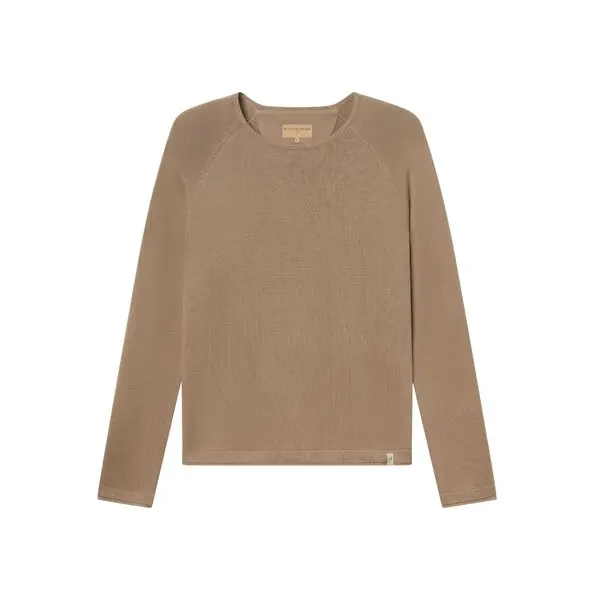 WESTON JON BOUCHER Lightweight Slim Fit Sweater Taupe - Brown