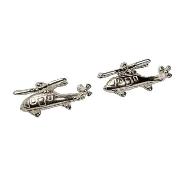SIMON KEMP JEWELLERS Helicopter Cufflinks In Solid Sterling - Silver