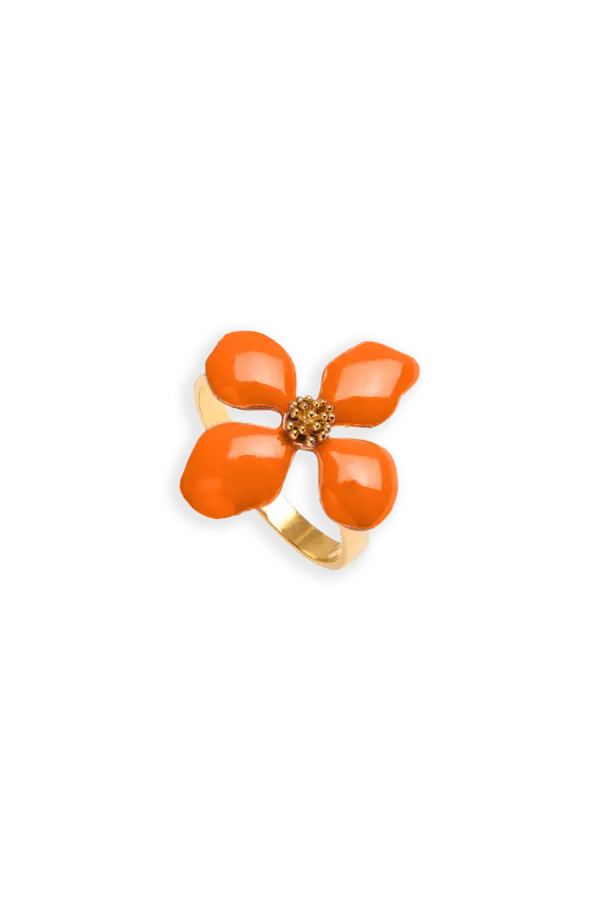 LAVANI JEWELS Cassia Ring - Orange