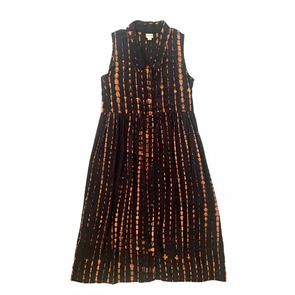 Pink Haley Tina Midi Dress In Multi - Black