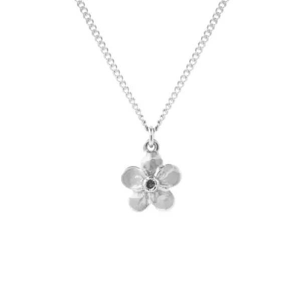 LEE RENEE Forget Me Not Necklace - Silver