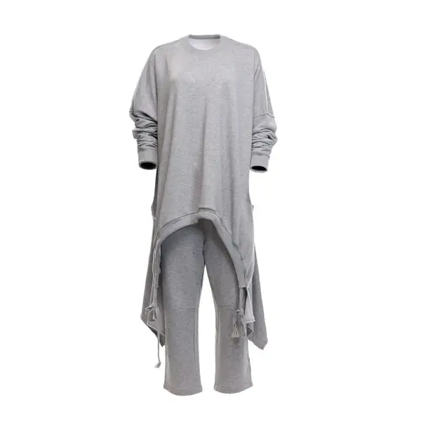 CLOTHES BY LOCKER ROOM Asymmetric Activewear Set - Grey