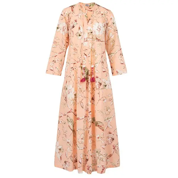 ANTRA DESIGNS The Coral Kaftan - Orange