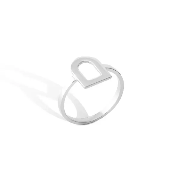 SHEIDA FARROKHI White / Silver Sahra Ring Solid White Gold - White/silver